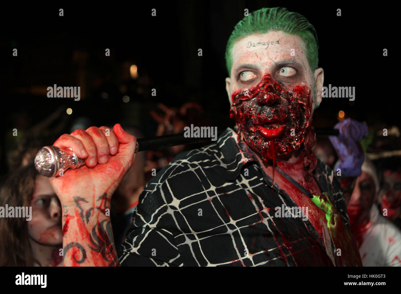 Zombie Walk during 49 Festival Internacional de Cinema Fantastic de ...