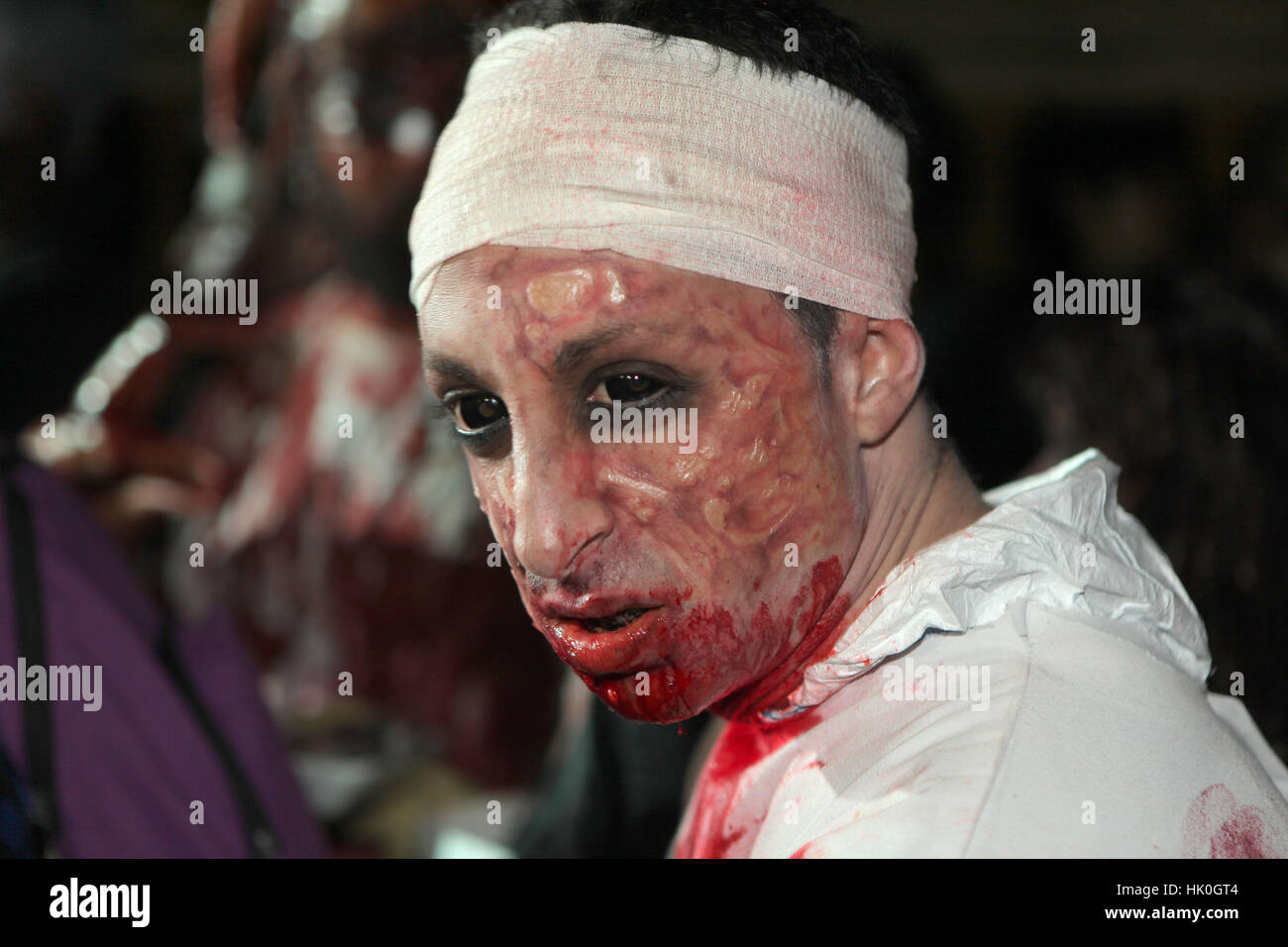 Zombie Walk during 49 Festival Internacional de Cinema Fantastic de ...