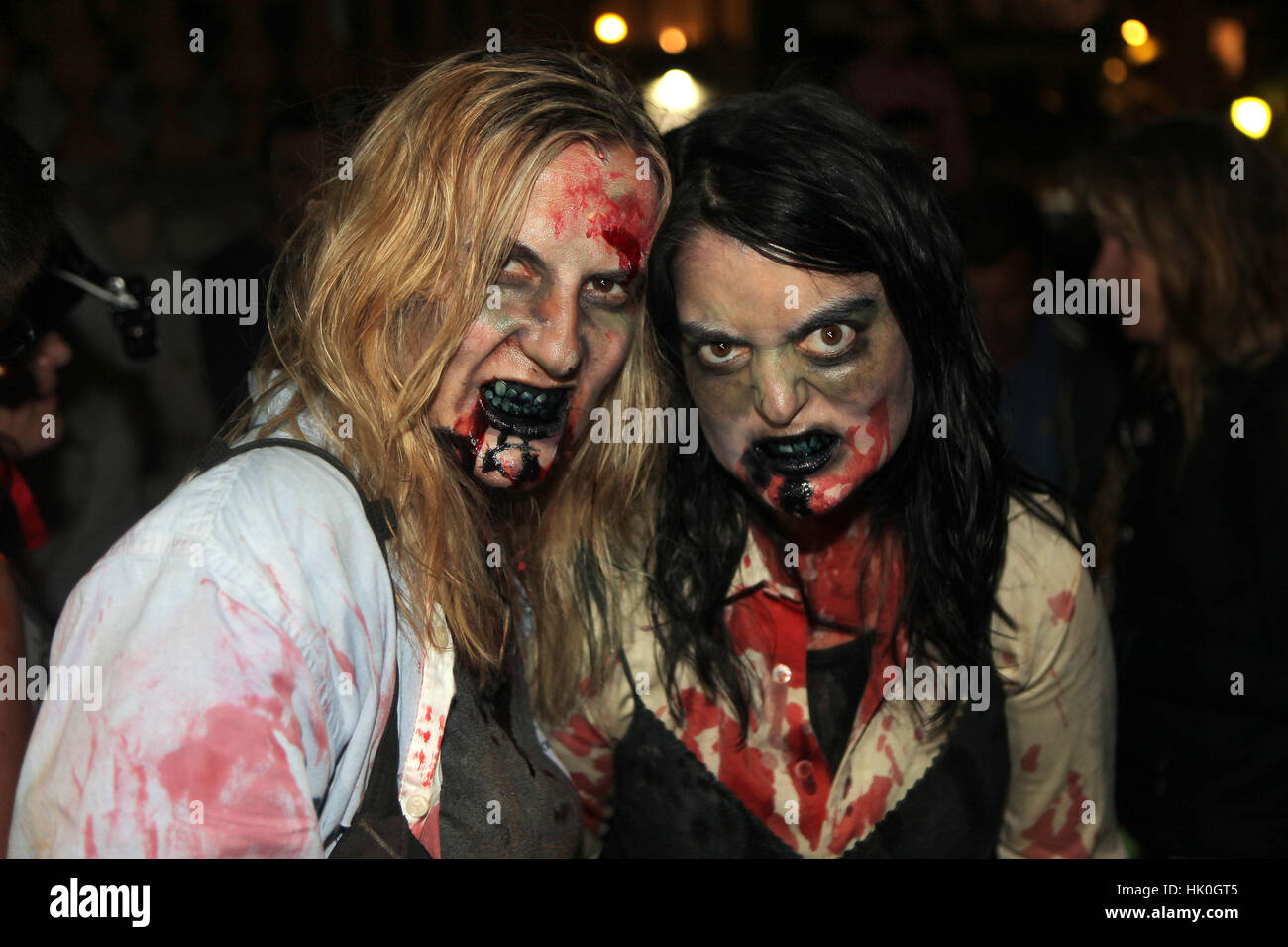 Zombie Walk during 49 Festival Internacional de Cinema Fantastic de ...