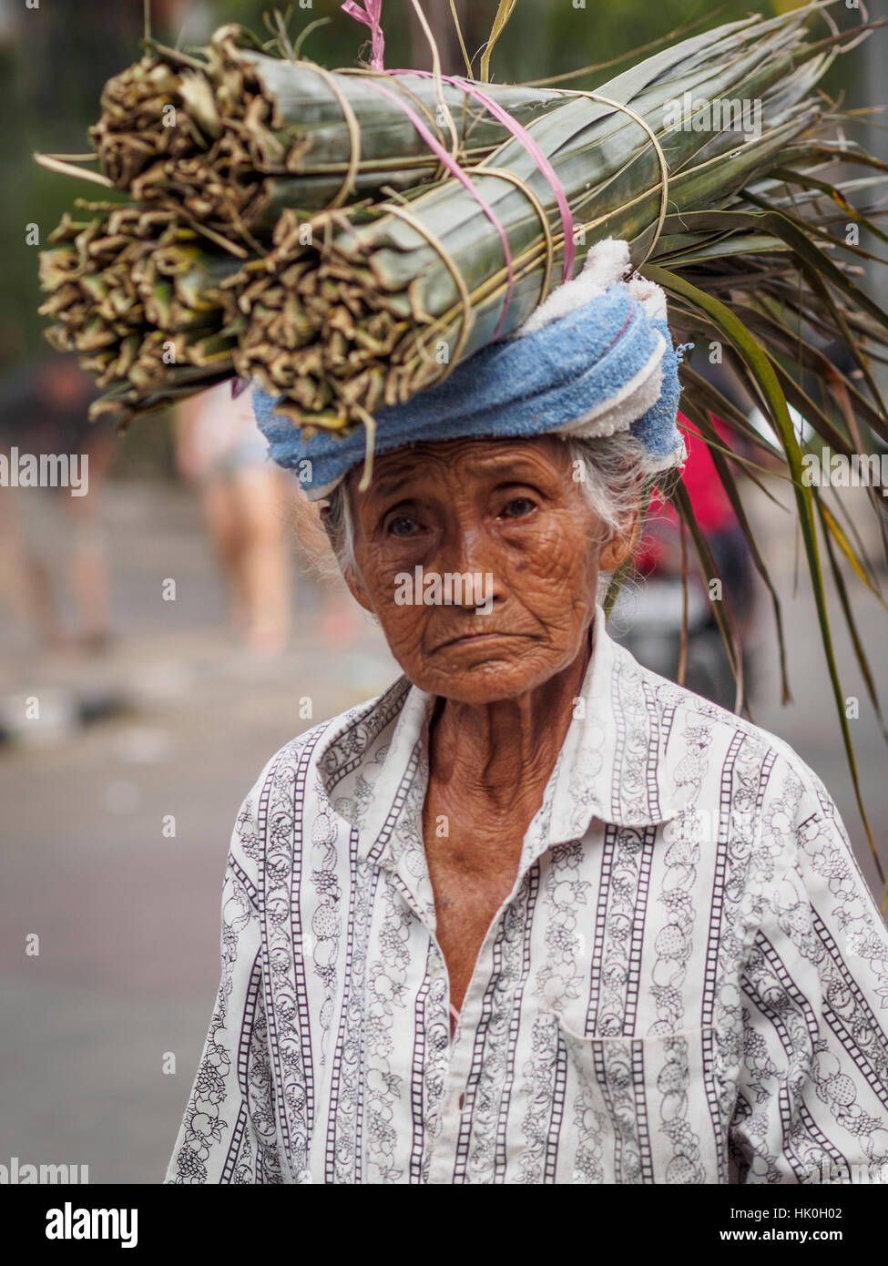 Balinese Old Woman Bali Stock Photos & Balinese Old Woman Bali Stock ...
