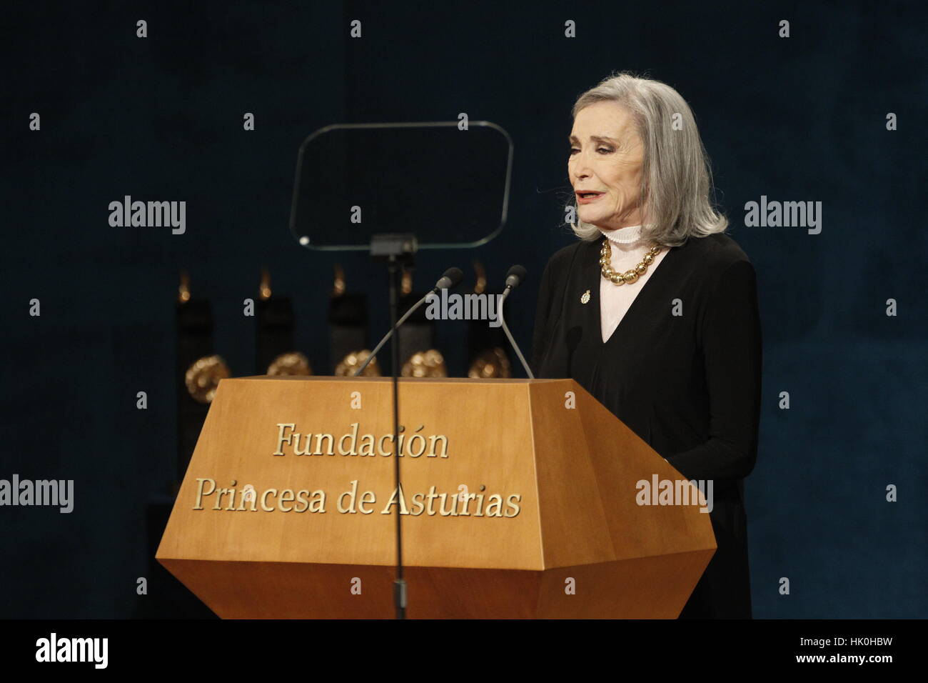 Actress Nuria Espert during the delivery of the Princess of Asturias ...