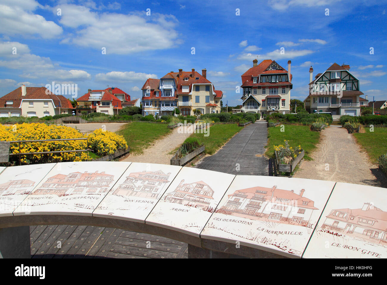 France, Northern France, Hardelot-Plage, Pretty villas, Louis-Marie ...