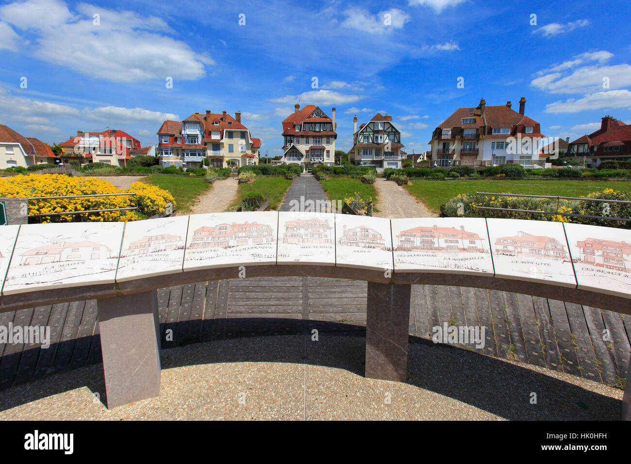 France, Northern france, Hardelot-Plage, Pretty villas, Louis-Marie ...