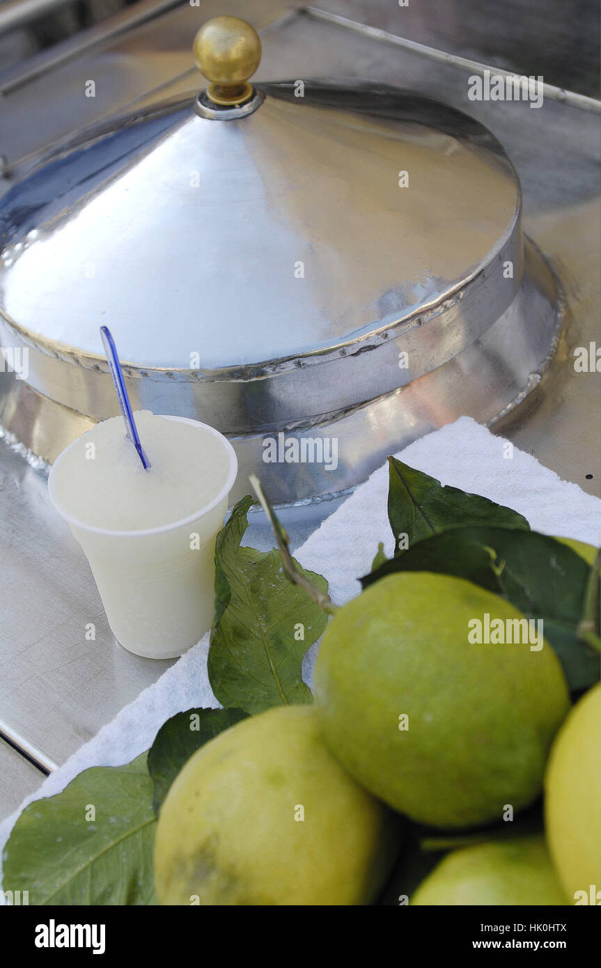 Italy, Campania, Amalfi Coast, Positano, Piazza Dei Mulini, Ice cream ...
