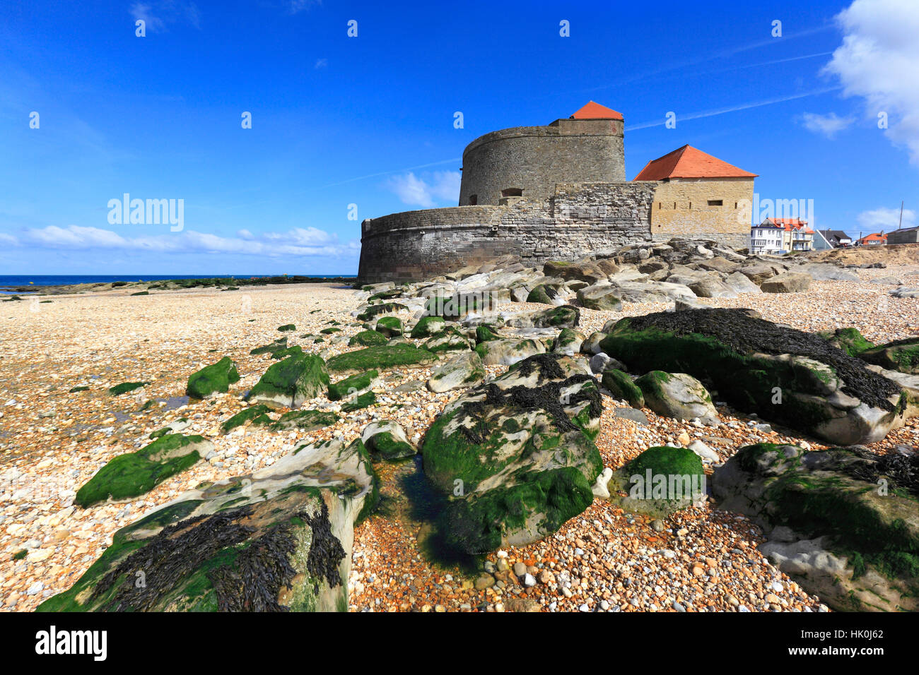 France, North Coast. Ambleteuse. Fort Mahon Stock Photo - Alamy