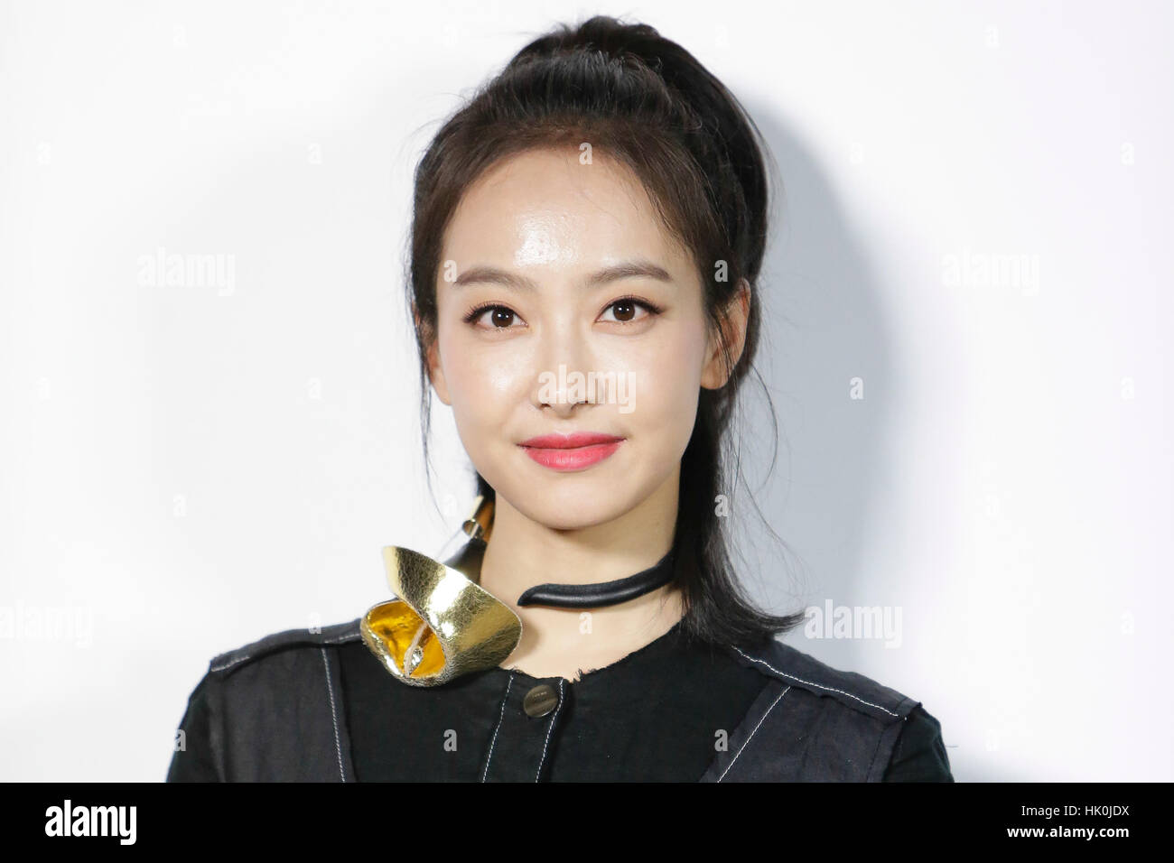 Victoria Song during the inauguration of the exhibition Loewe in Madrid ...