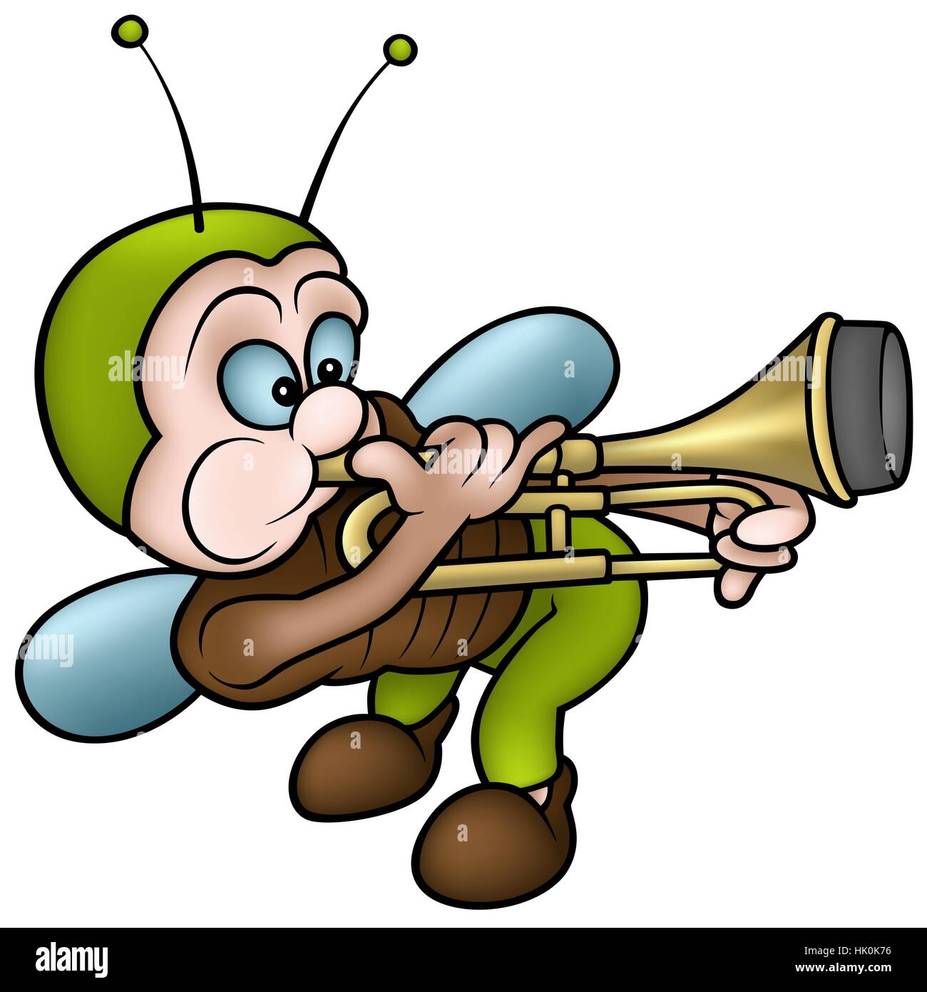 Trombone cartoon hi-res stock photography and images - Alamy