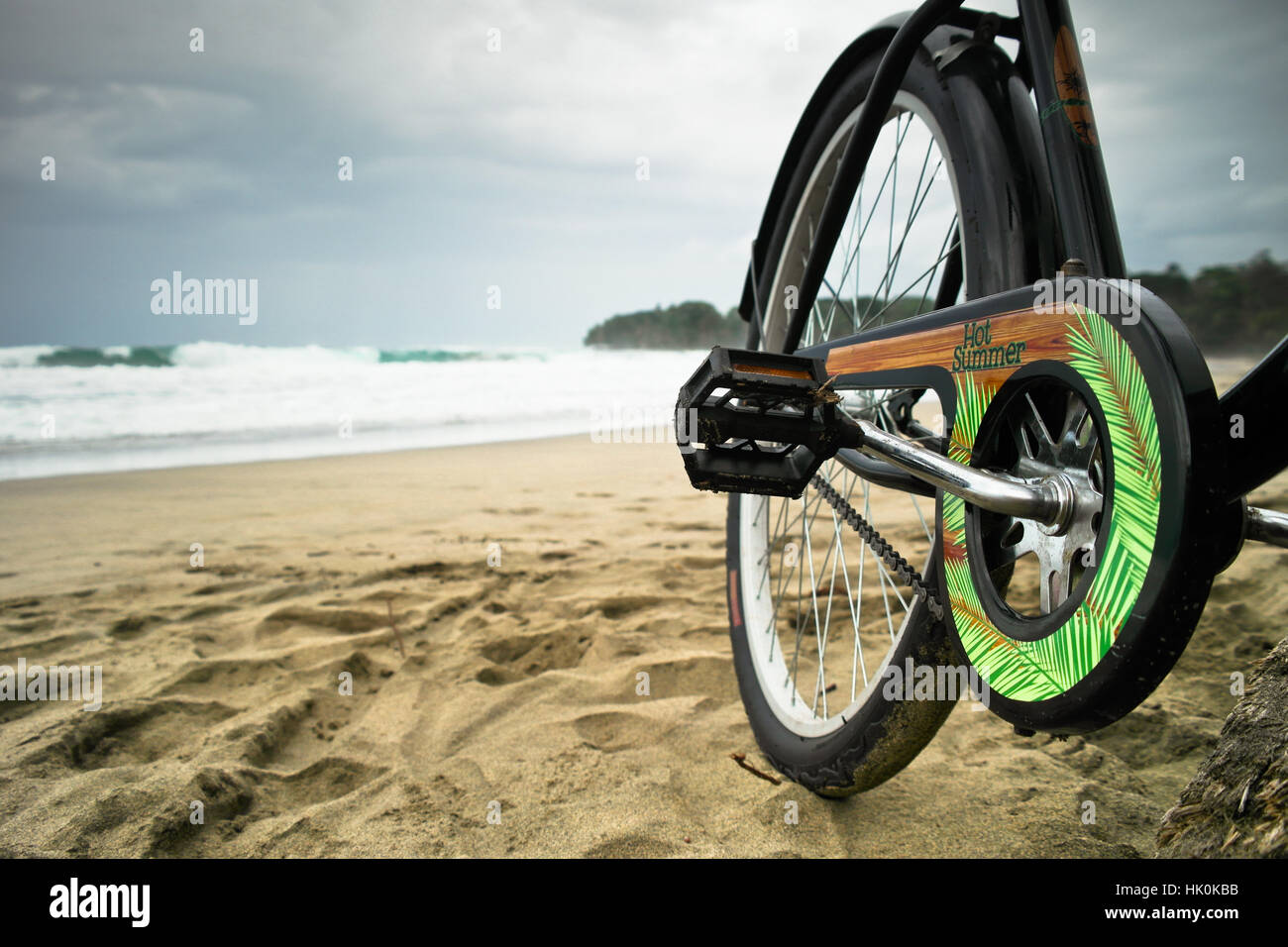 beach, seaside, the beach, seashore, guard plate, bike, bicycle, cycle ...