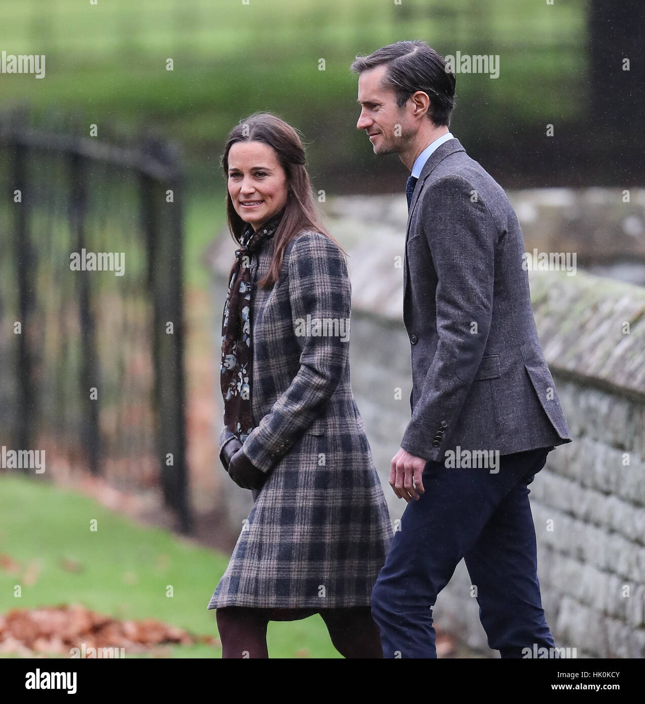 The Duke and Duchess of Cambridge arrive at St Marks Englefield with ...