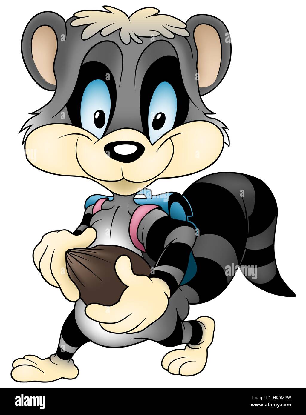 Raccoon With A Backpack Stock Vector Image & Art - Alamy