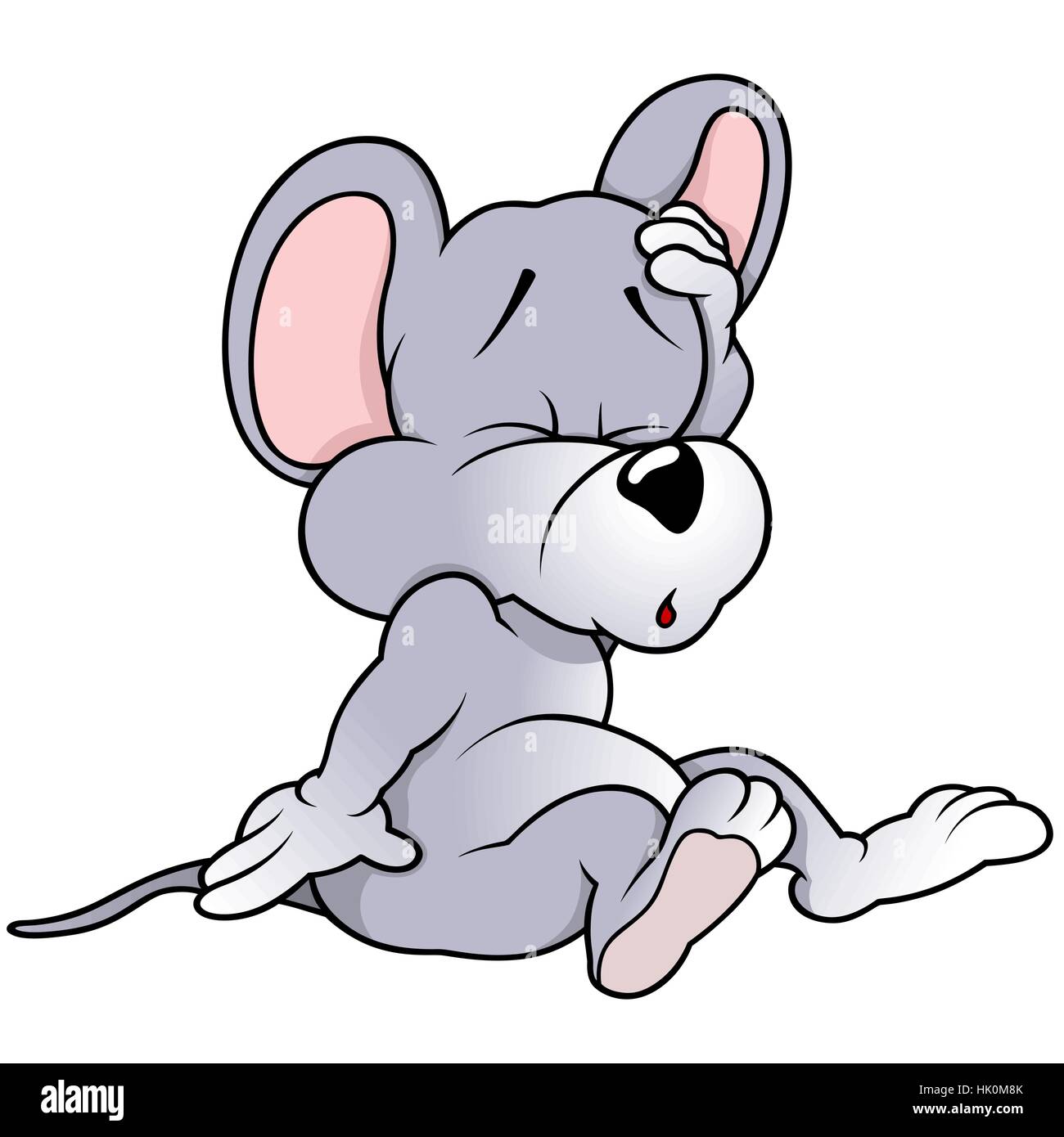 Sleepy mouse Stock Vector Images - Alamy