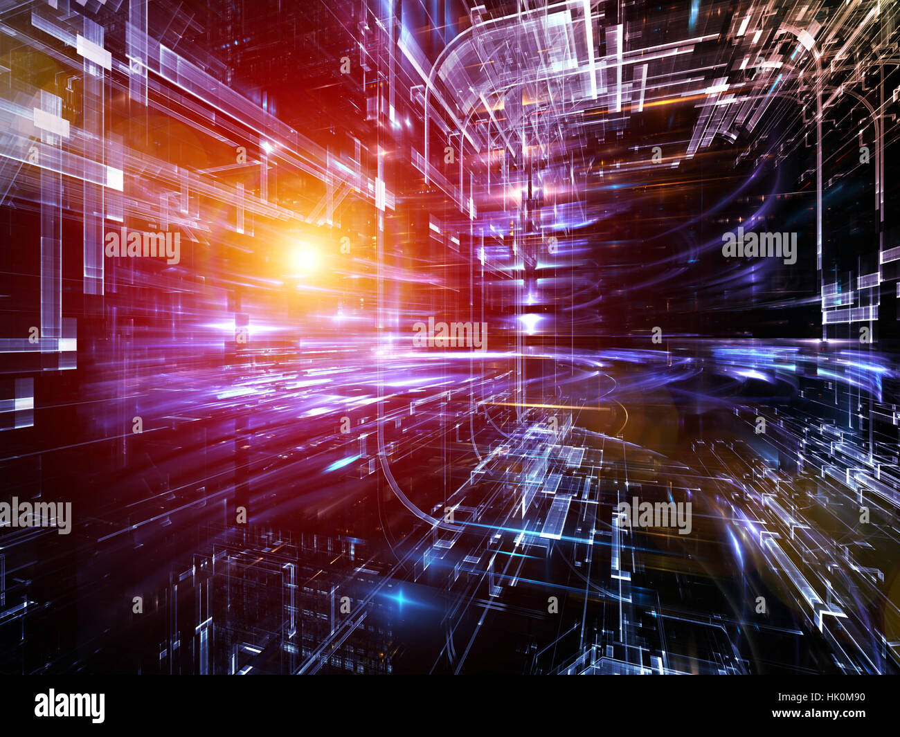 sign, signal, city, town, horizon, space, industrial, science, future ...