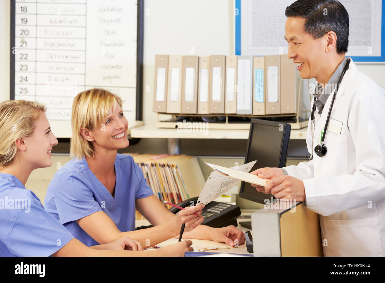 Doctor two nurses working nurses hi-res stock photography and images ...