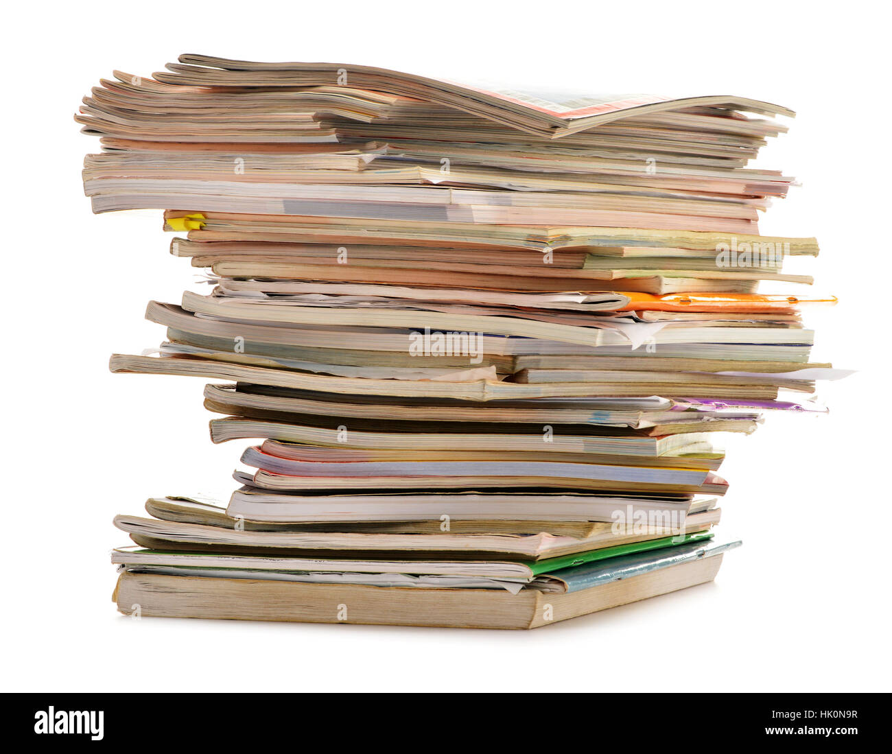 magazine, stack, recycling, rubbish, sweepings, sheet of paper, paper ...
