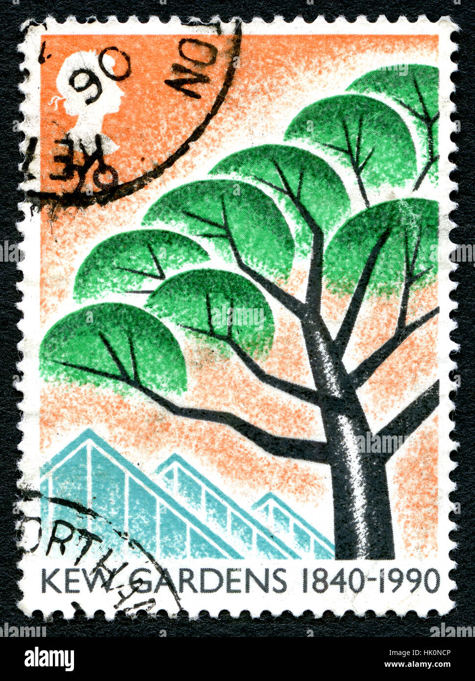 GREAT BRITAIN - CIRCA 1990: A used postage stamp from the UK, released ...