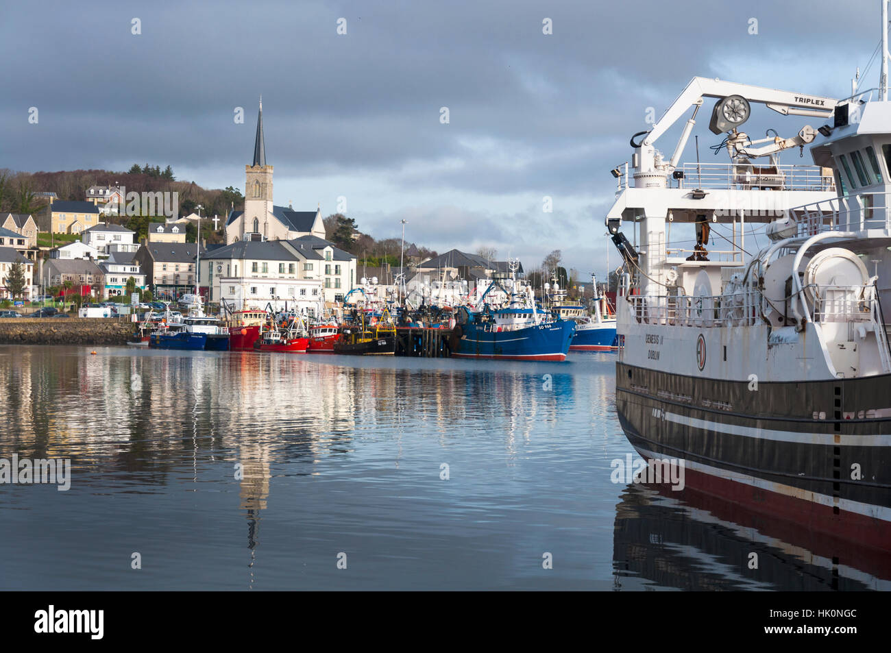Killybegs fishing port harbour, County Donegal, Ireland Stock Photo - Alamy