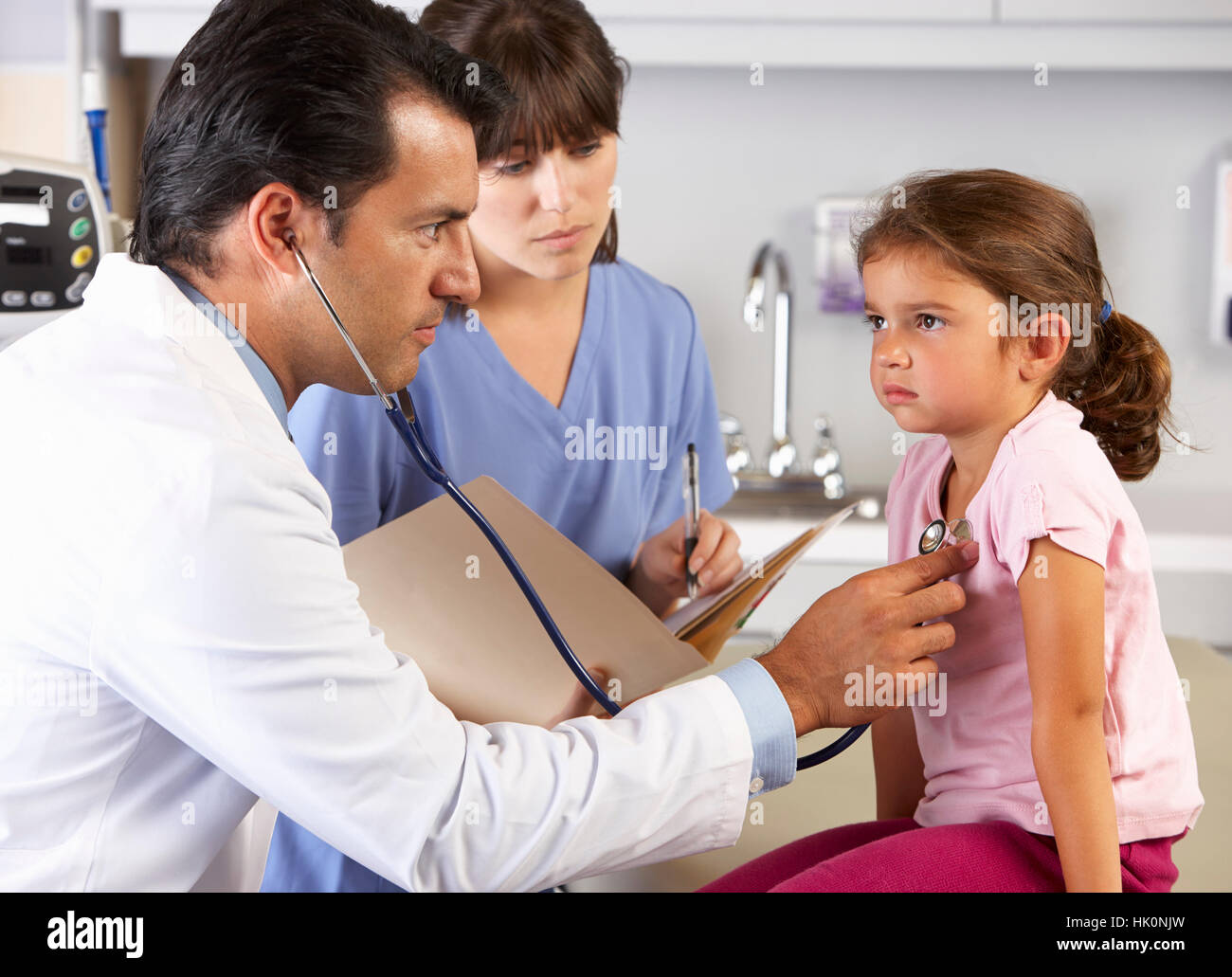 Child Patient Visiting Doctor's Office Stock Photo - Alamy