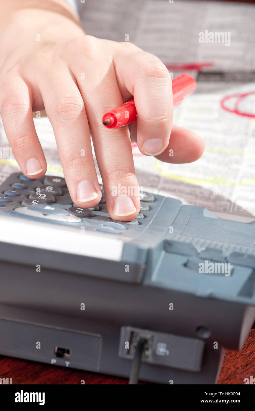 Phone content newspaper hi-res stock photography and images - Alamy