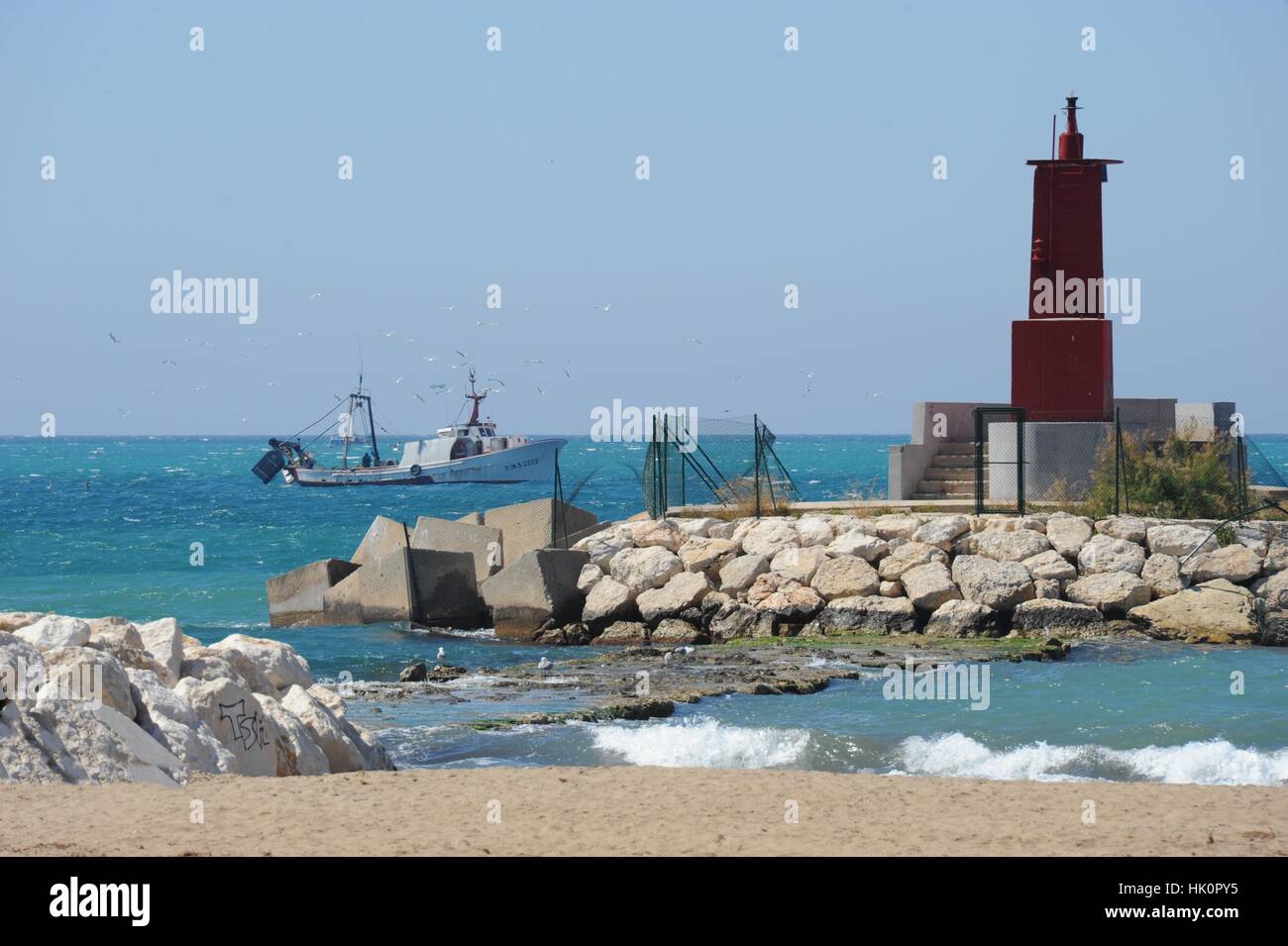 water, mediterranean, salt water, sea, ocean, steamer, fishing ship ...