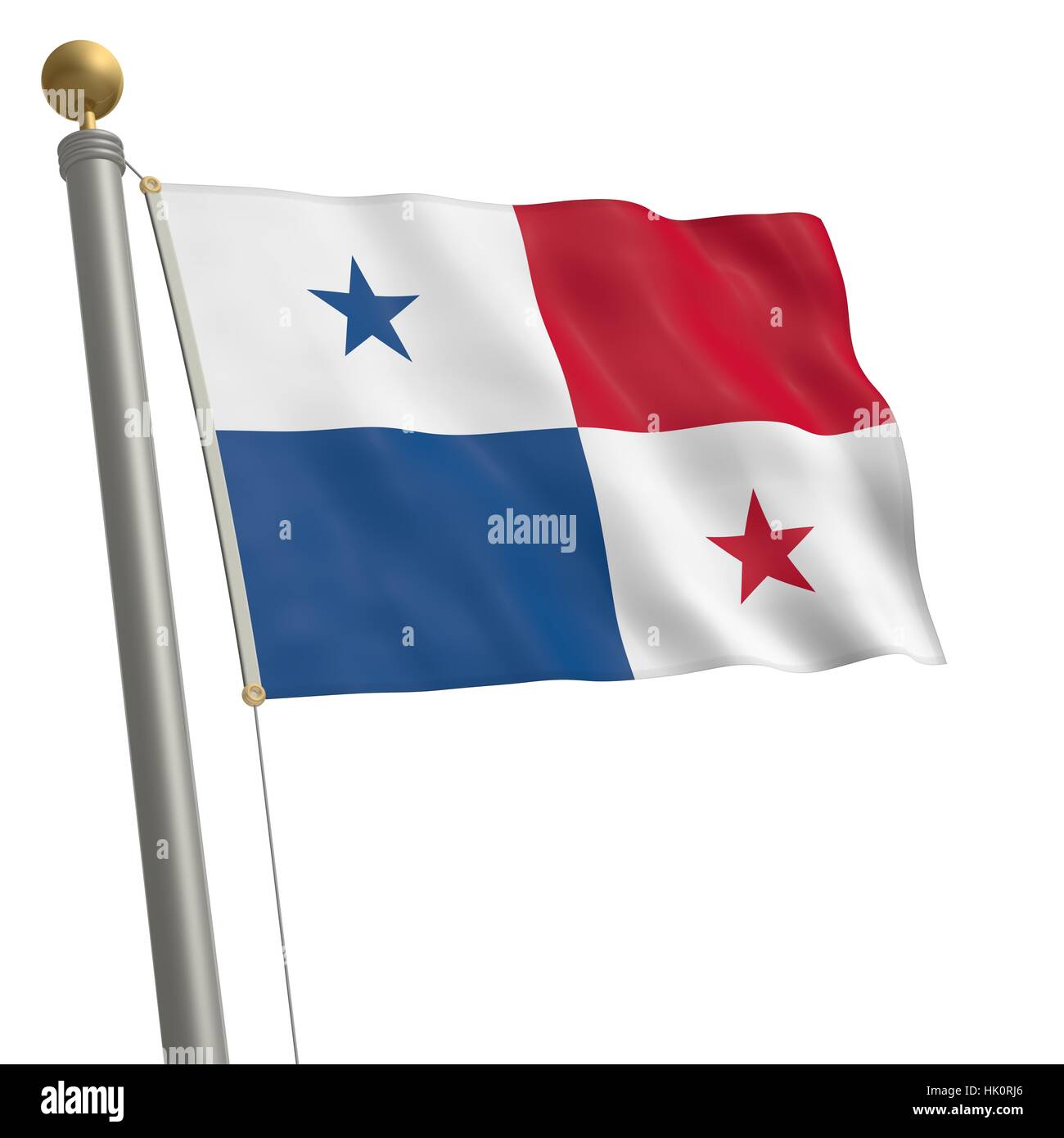 america, central america, flag, mast, bar, panama, isolated, optional ...