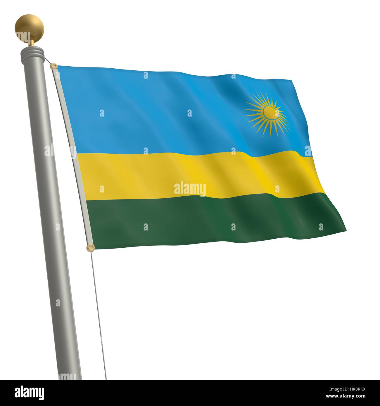 africa, flag, mast, bar, flagstaff, isolated, optional, africa, flag ...