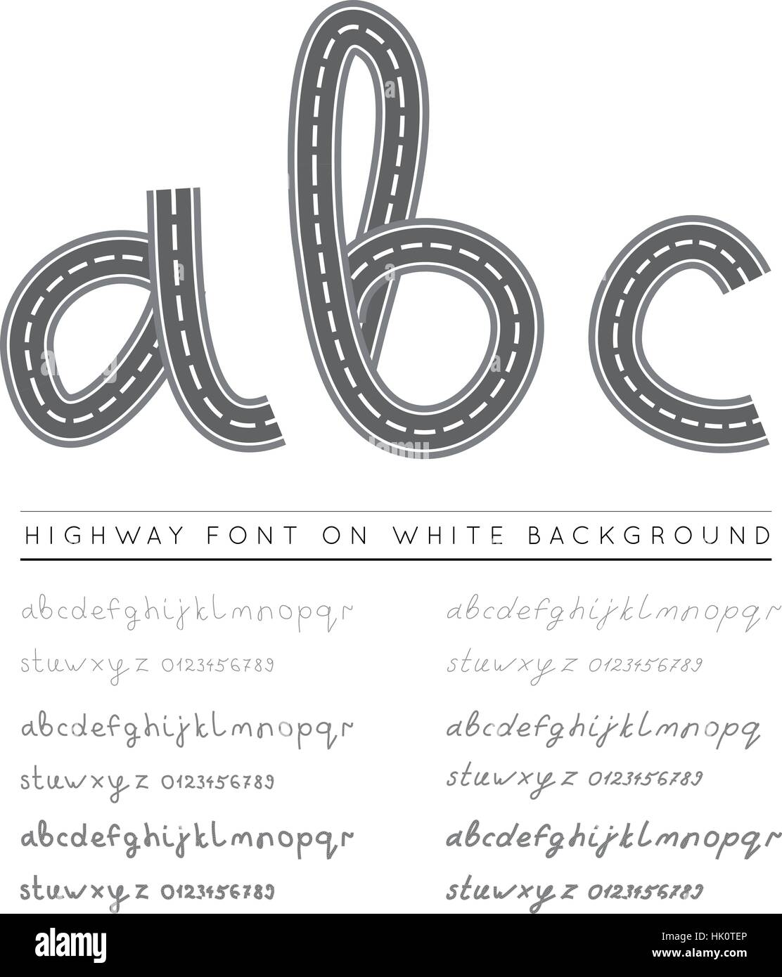 Road alphabet hi-res stock photography and images - Alamy