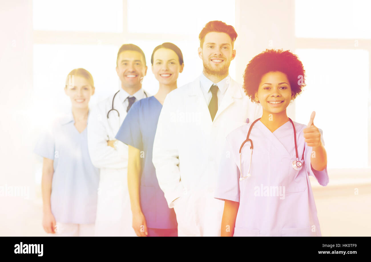 group of happy doctors at hospital Stock Photo - Alamy