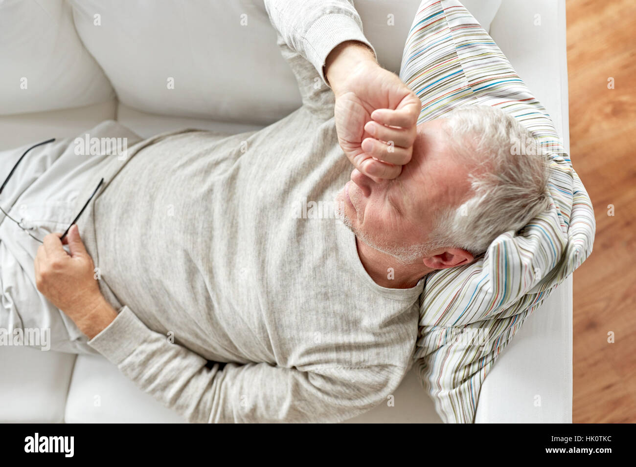 Tired senior man hi-res stock photography and images - Alamy