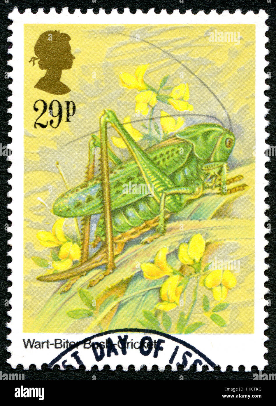 Cricket stamp hi-res stock photography and images - Alamy
