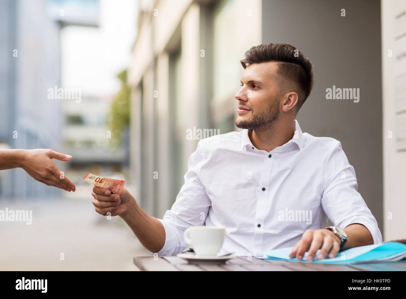 Money and coffee hi-res stock photography and images - Alamy