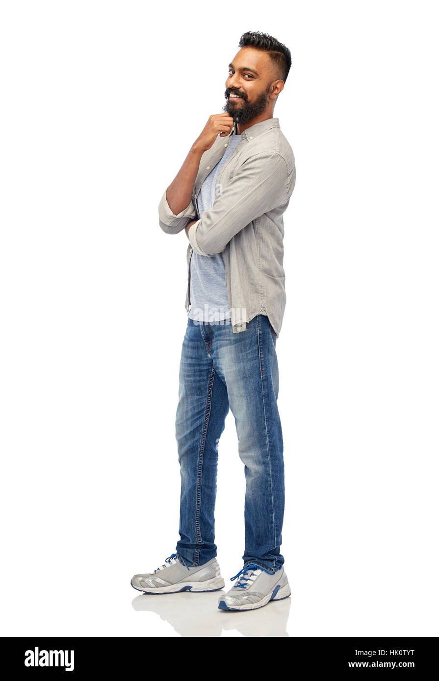 Nice happy man standing hi-res stock photography and images - Alamy