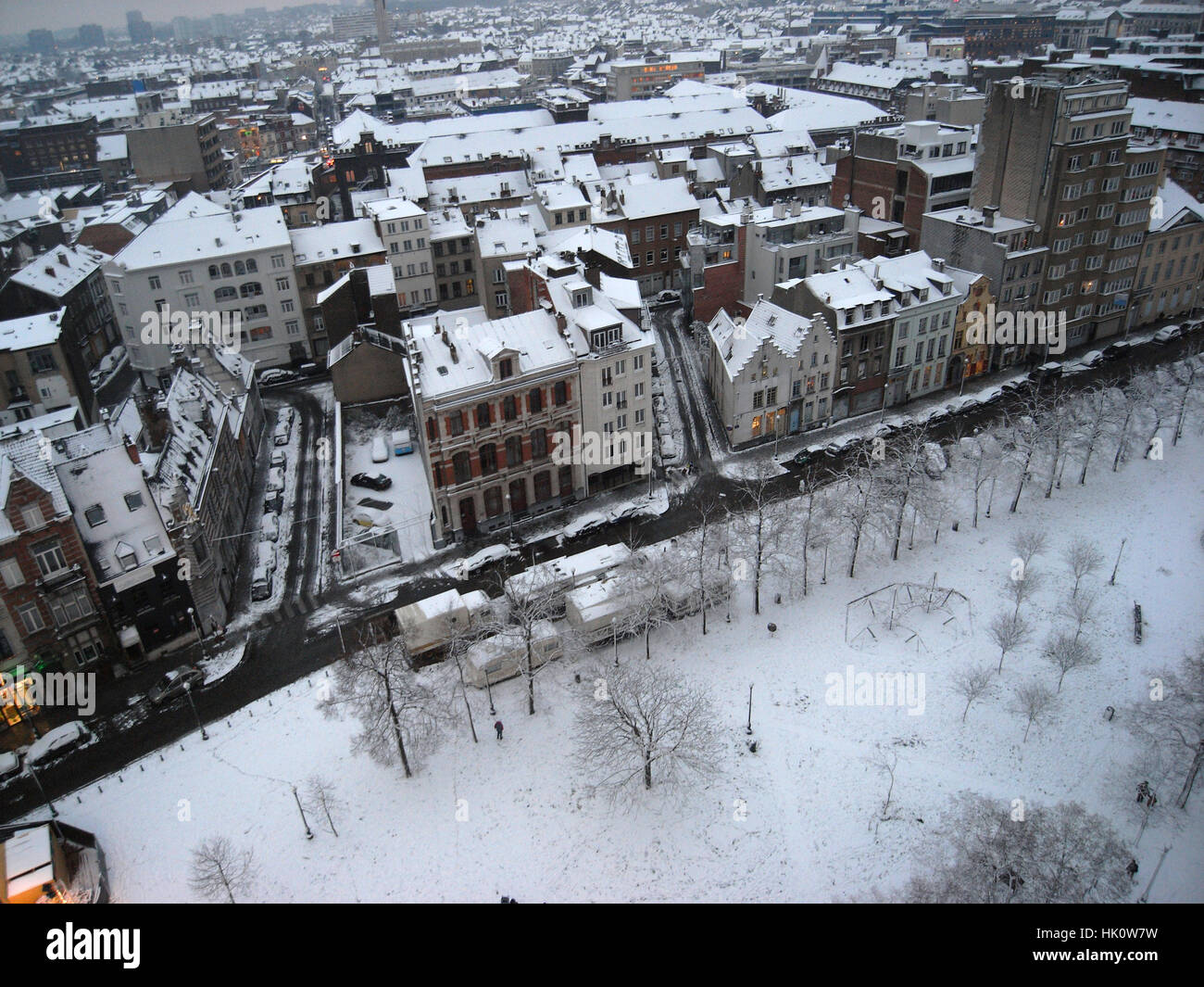 Bruxelle, Belgium. Winter Stock Photo - Alamy