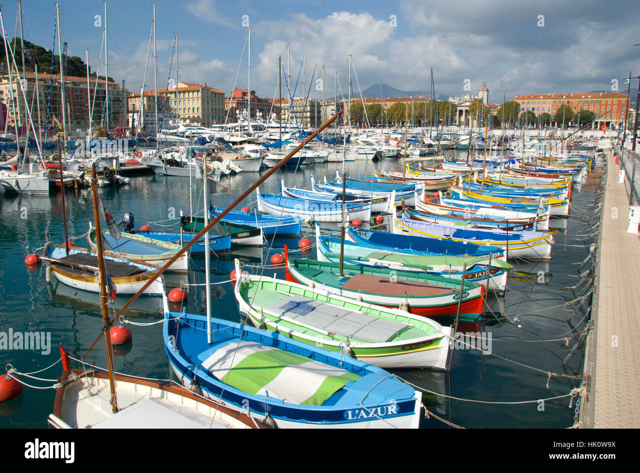 harbor, france, harbours, nice, fishing boats, colourful, city, town ...