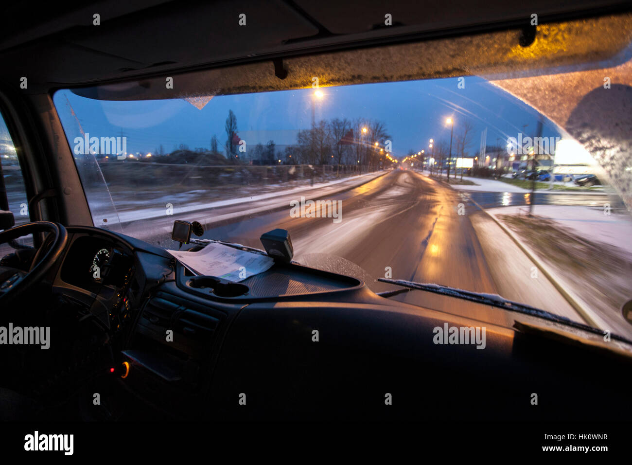 Inside truck cab hi-res stock photography and images - Alamy