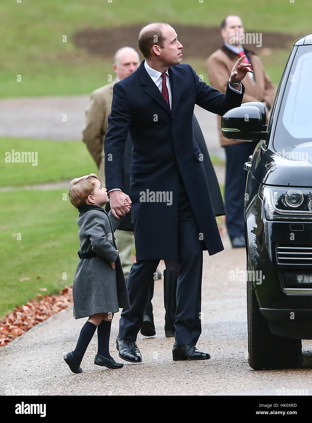 The Duke and Duchess of Cambridge arrive at St Marks Englefield with ...