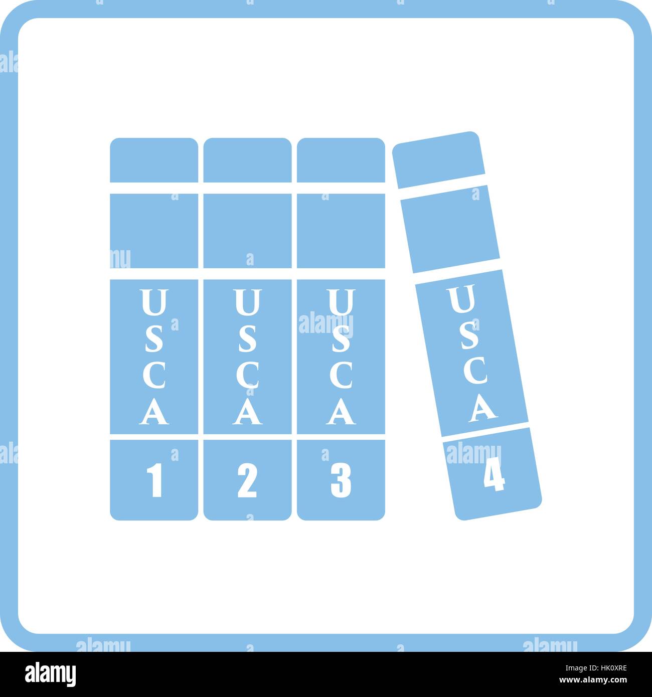 Code of laws icon. Blue frame design. Vector illustration Stock Vector ...