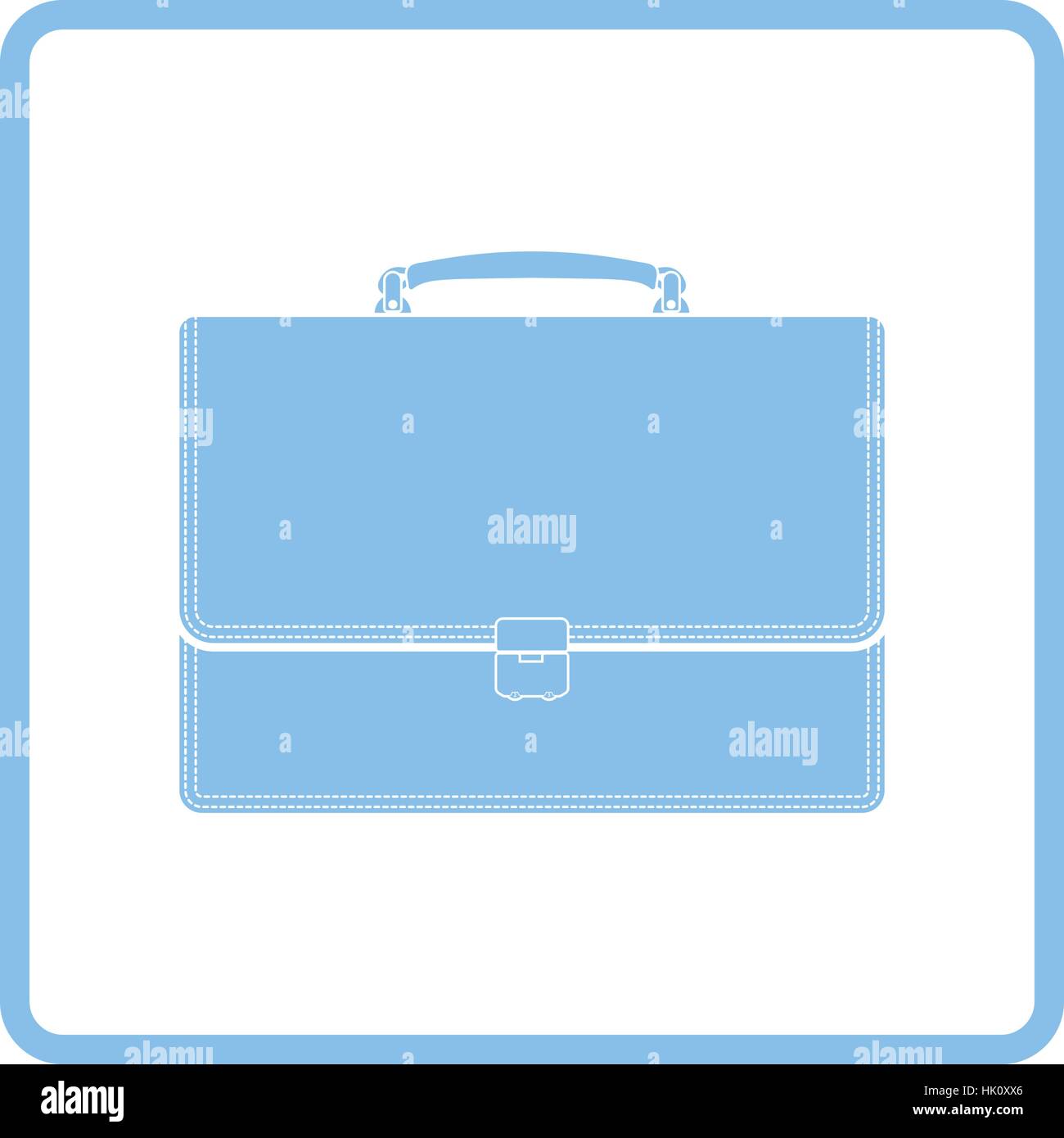 Suitcase icon. Blue frame design. Vector illustration Stock Vector ...