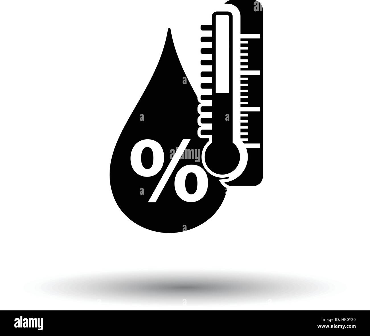Humidity icon. White background with shadow design. Vector illustration ...
