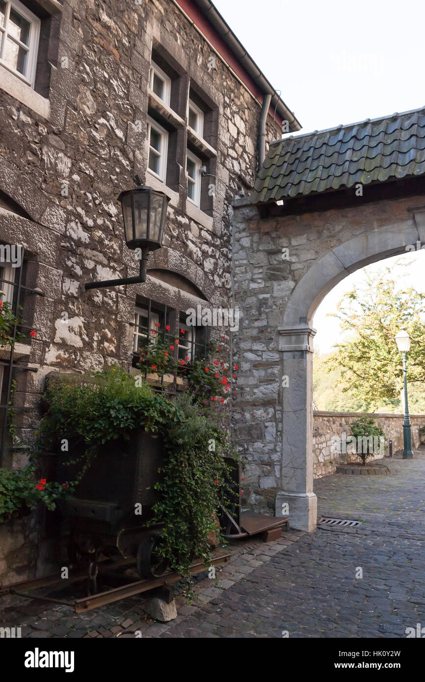 The castle of Stolberg castle entrance - The Torburg. north rhine ...