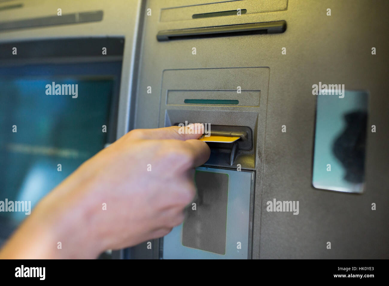 Inserting Debit Card Bank Atm High Resolution Stock Photography and Images - Alamy