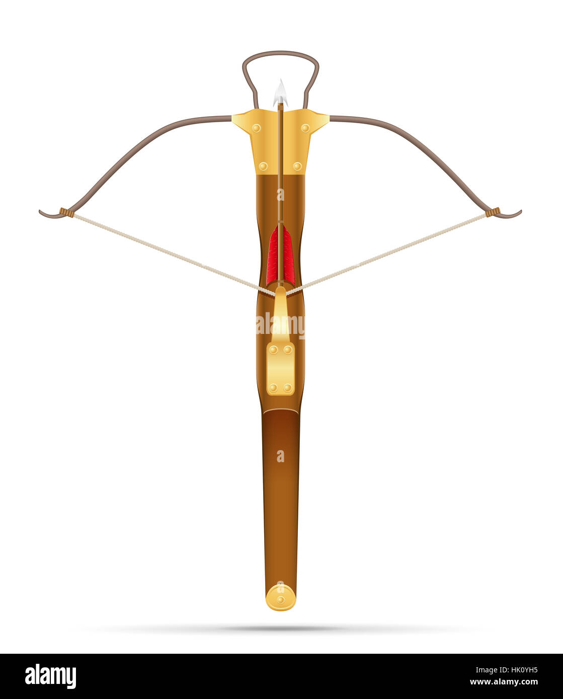 battle crossbow medieval stock illustration isolated on white ...
