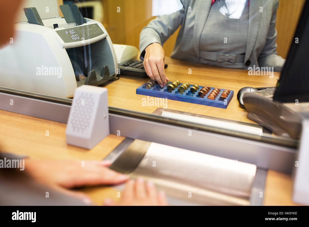 Bank counter hi-res stock photography and images - Alamy
