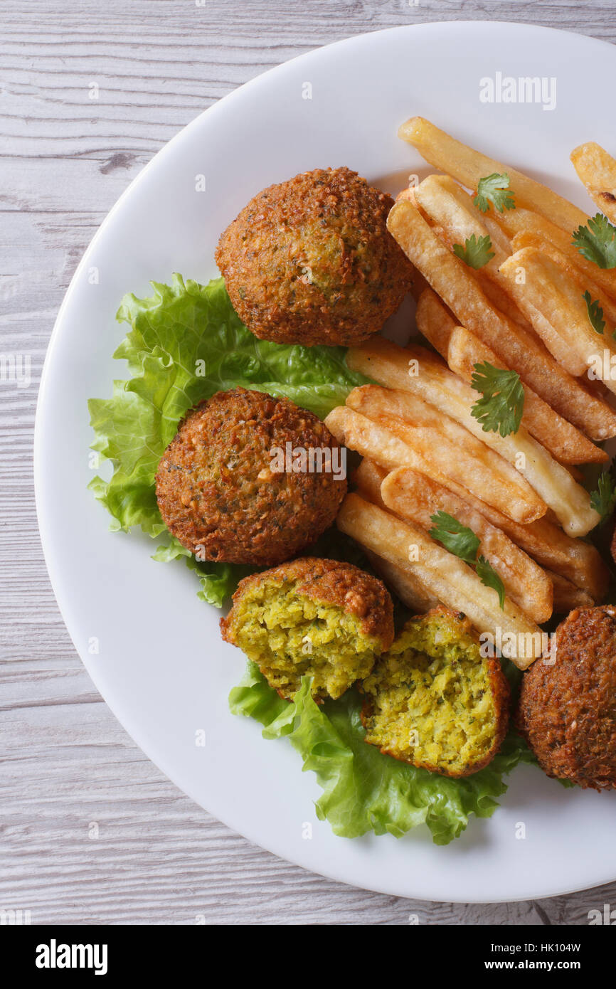 Top view falafel balls hi-res stock photography and images - Alamy