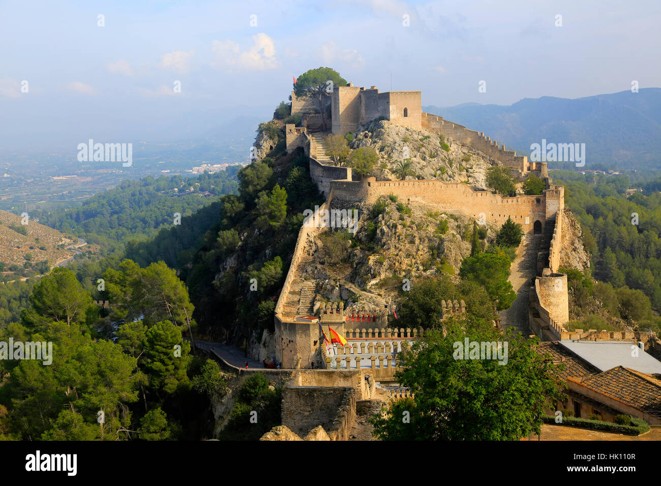 Castle of Xàtiva or Jativa, Valencia province, Spain Stock Photo - Alamy