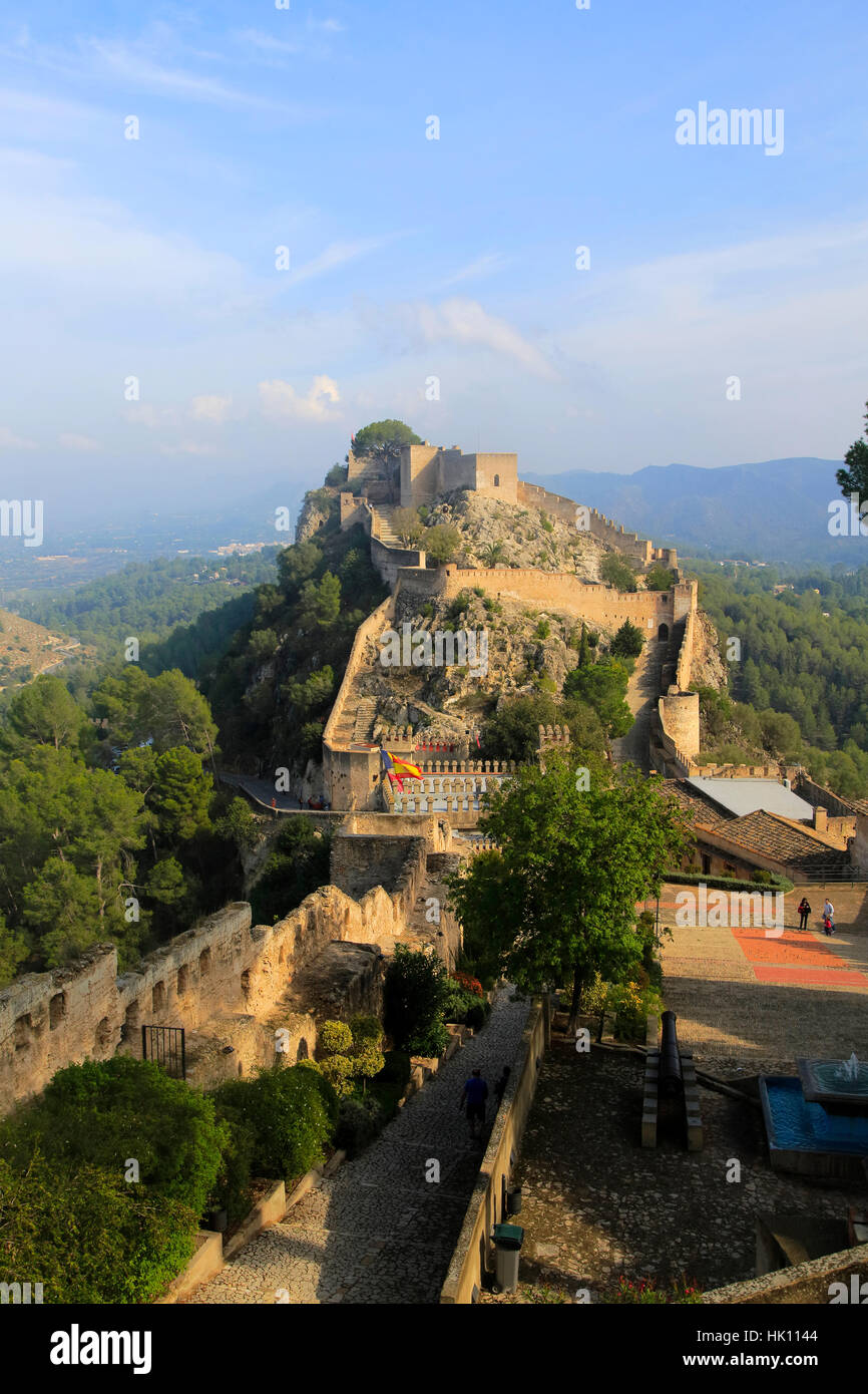 Castle of Xàtiva or Jativa, Valencia province, Spain Stock Photo - Alamy