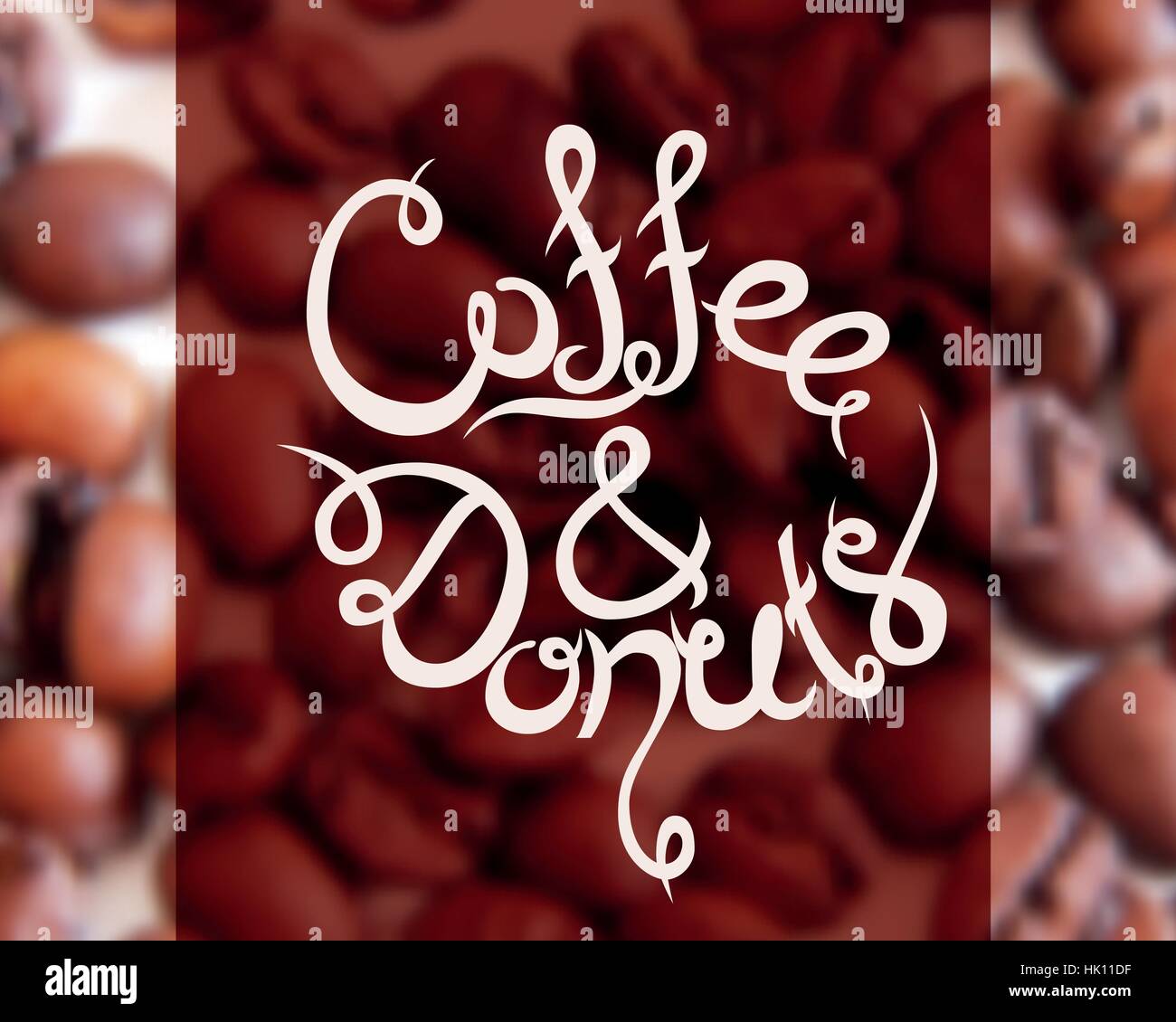 Typographic hand drawn composition for decorating the cafe. Coffee ...