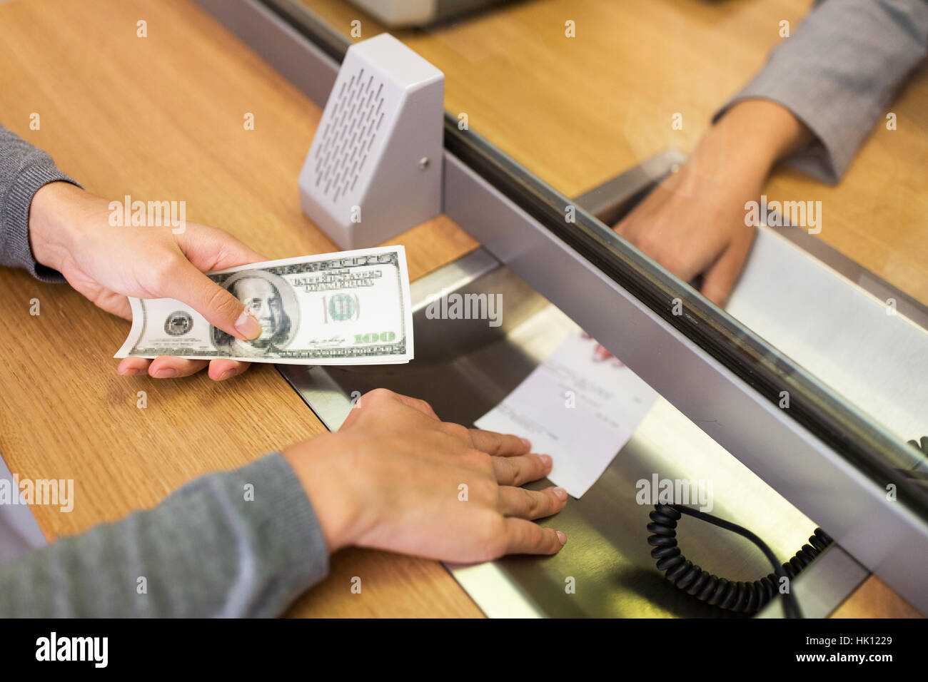 Cashier bank cheque hi-res stock photography and images - Alamy