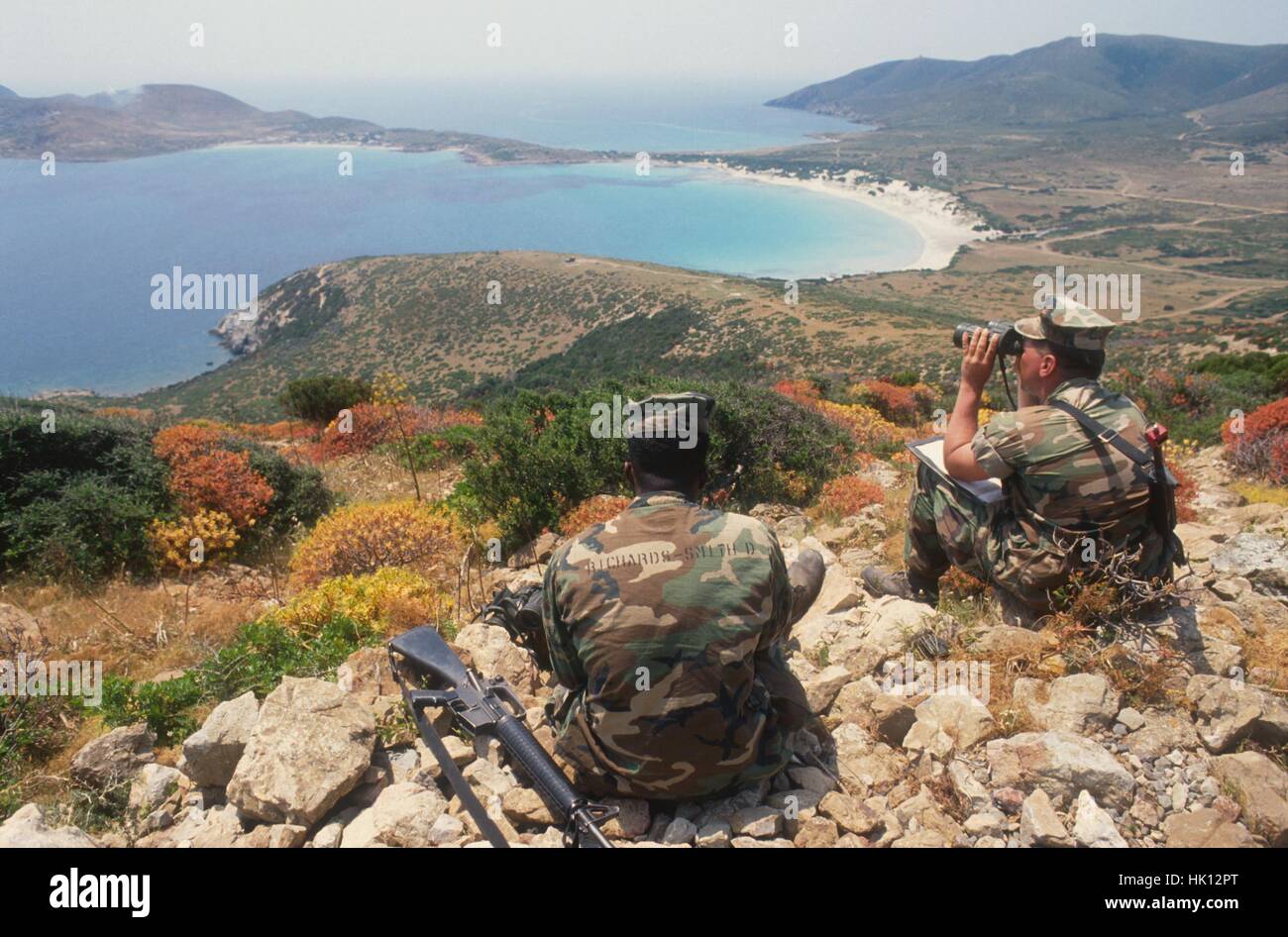Sardinia island (Italy) military range of Capo Teulada Stock Photo - Alamy