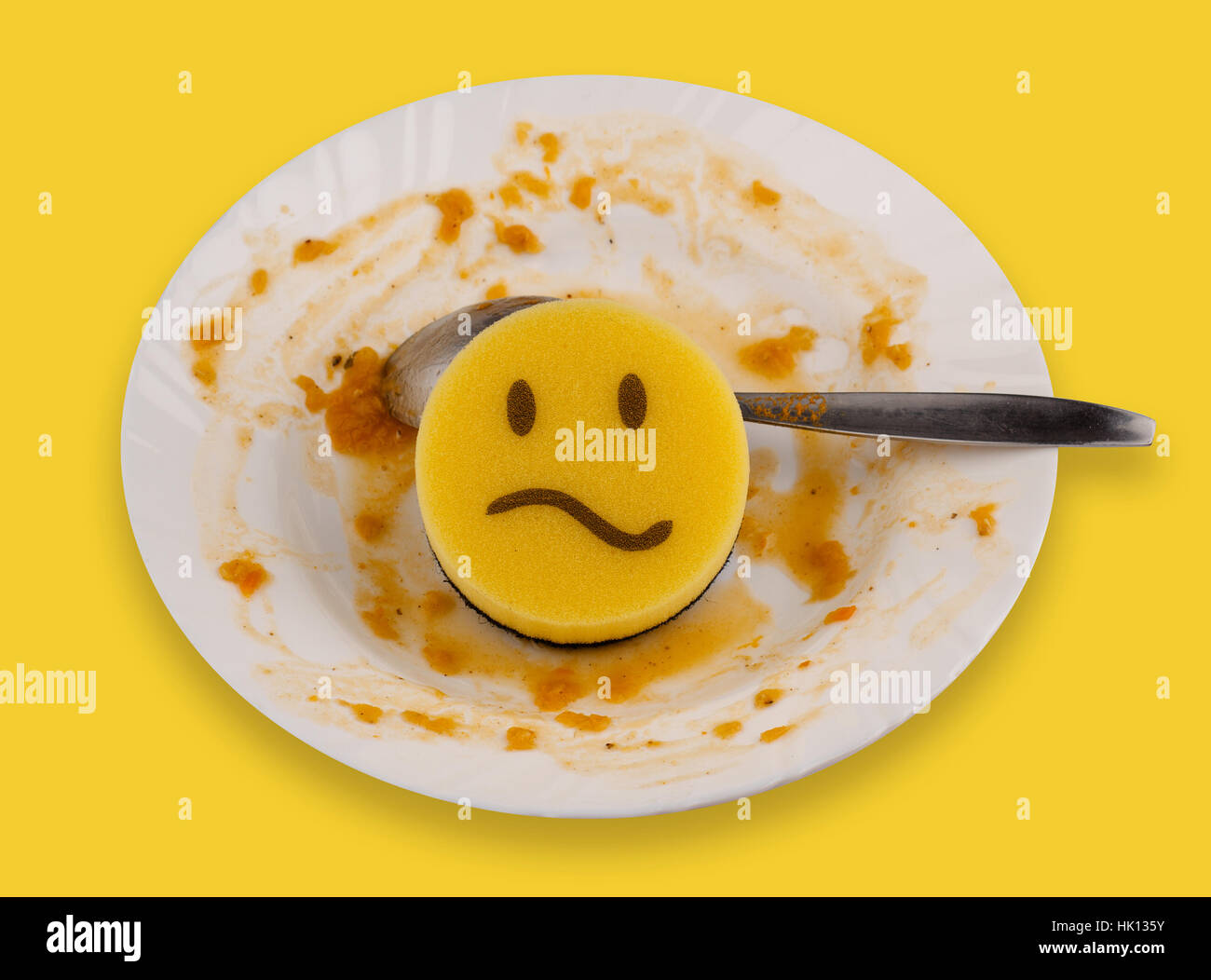 Sad emoji face yellow hi-res stock photography and images - Alamy