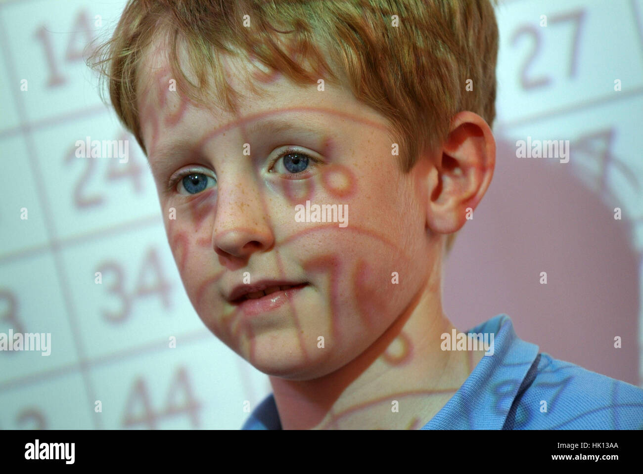 Primary School students using computers and in a mathematics lesson ...